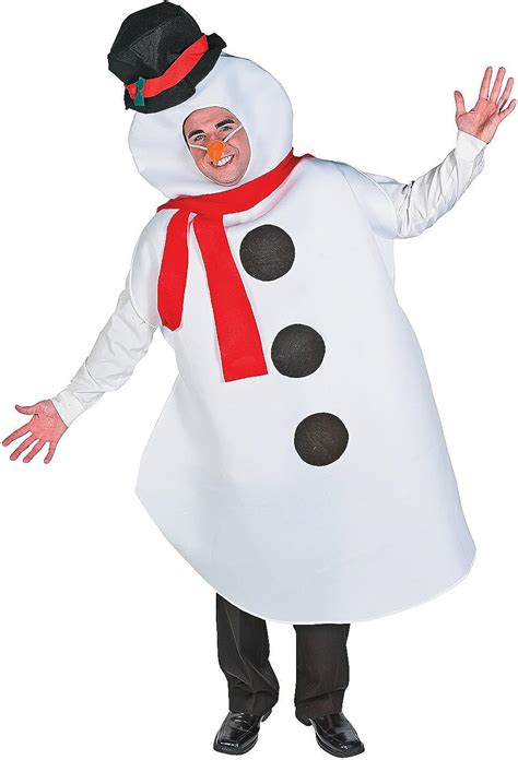 Adult Snowman Costume For Christmas Apparel Accessories