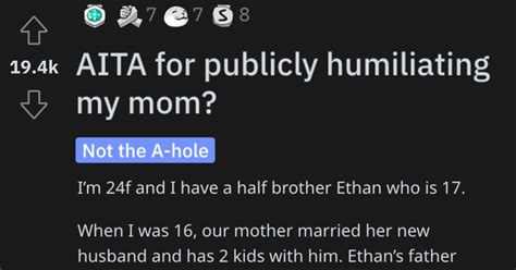 Is She Wrong For Publicly Humiliating Her Mom People Shared Their