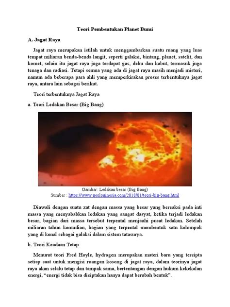 Teori Pembentukan Planet Bumi Pdf