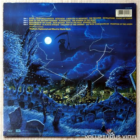Iron Maiden ‎ Live After Death 1985 2xlp Vinyl Voluptuous Vinyl