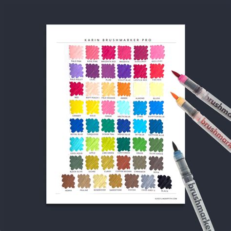 Marker Swatch Sheet Free Download Lia Griffith