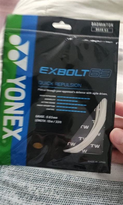yonex exbolt 63 strint sports equipment other sports equipment and