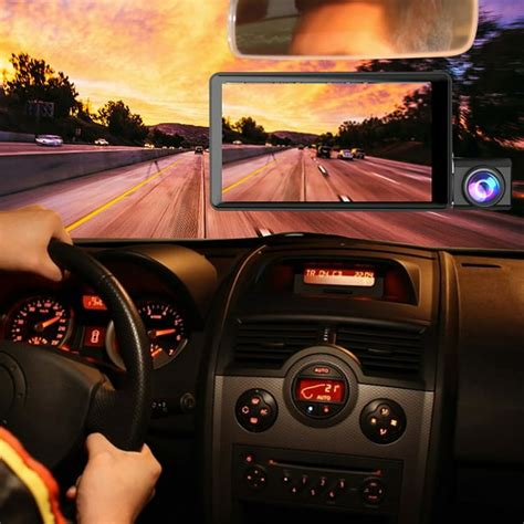 4 Inch Three Lens Dash Cam Hd 1080p Three Record Dash Cam Motion