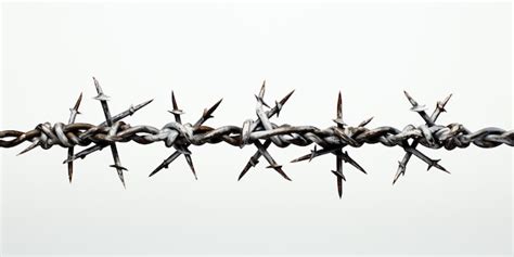 Premium Ai Image A Barbed Wire With Sharp Spikes