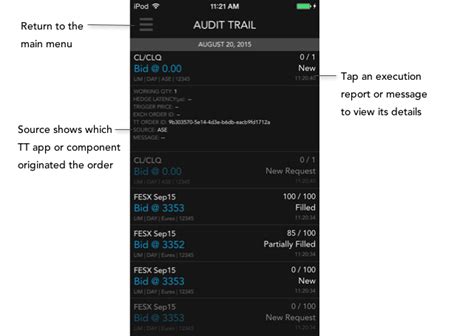 Audit Trail Tt Mobile On Ios Help And Tutorials