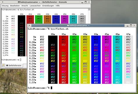 Farbe Auf Der Shell Mit Ansi Escape Sequenzen Linuxcommunity
