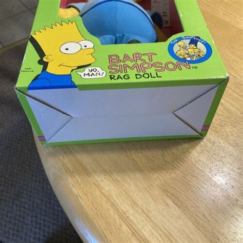 Bart Simpson Plush Stuffed Rag Doll Dan Dee 1990 Vintage Nib Dan Dee