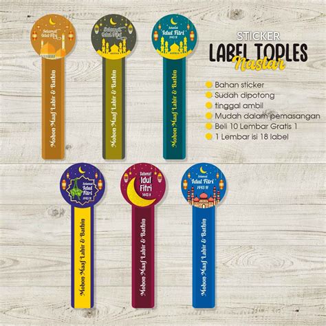Jual Cetak Sticker Label Kemasan Sticker Label Toples Langsung Tempel