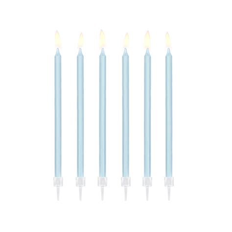Light Blue Birthday Candles Confettimyparty