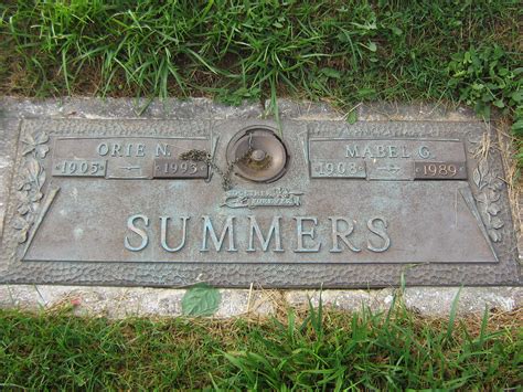 Orie Nathan “buck” Summers 1905 1993 Monumento Find A Grave