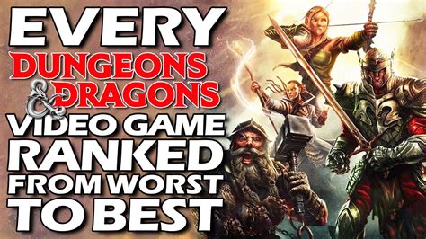 Every Dungeons And Dragons Video Game Ranked From Worst To Best Youtube