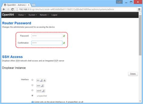 Настройка маршрутизаторов на основе Openwrt