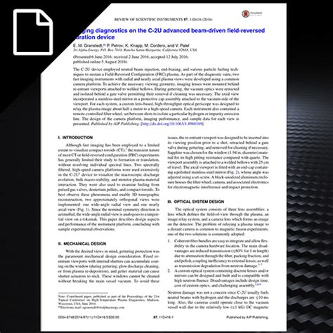 Fast Imaging Diagnostics On The C 2u Advanced Beam Driven Frc Device