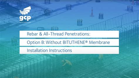 Preprufe® Installation Videos Gcp Applied Technologies