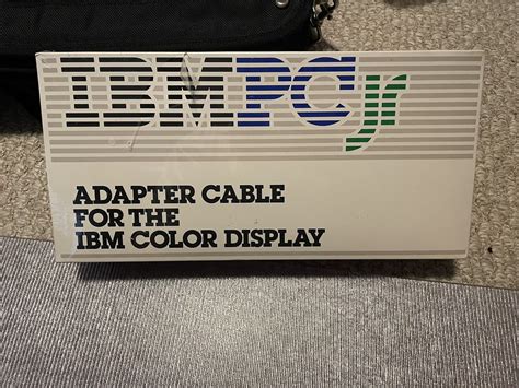 Used IBM PC JR Adapter Cable For The IBM Color Display In Original Box UBB Threads