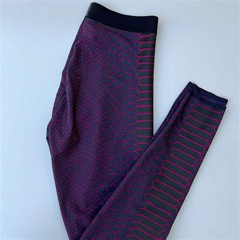 Ultracor Purple Python Print High Waisted Leggings Depop
