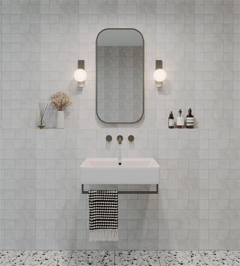 Modern Soft Rectangle Rounded Rectangle Wall Mirror With Portable