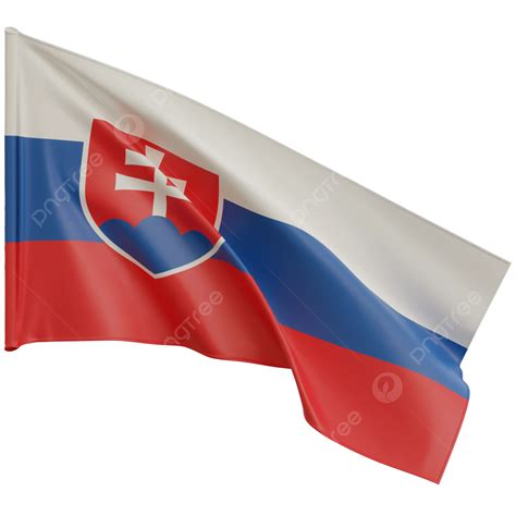 Acenando A Bandeira Da Eslováquia PNG Bandeira Da Eslováquia