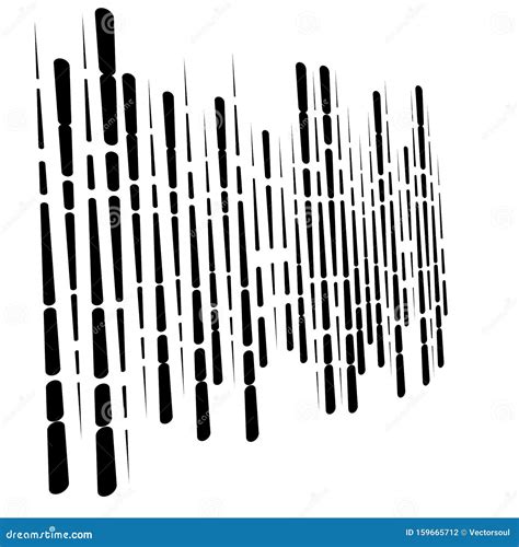 Dashed Dynamic Lines Stripes Pattern Random Irregular Intermittent