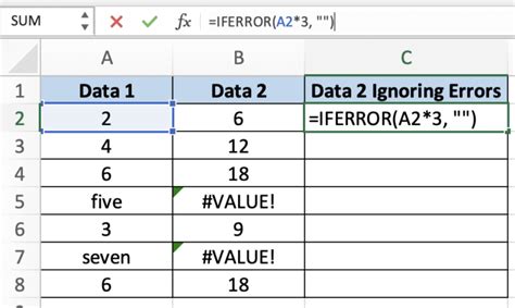 How To Ignore VALUE Error In Excel Smart Calculations