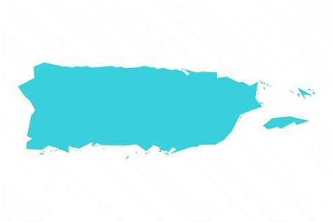 Vector Simple Map Of Puerto Rico Country 25842131 Vector Art At Vecteezy
