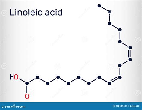 Linoleic Acid La Molecule Omega 6 Polyunsaturated Fatty Acid