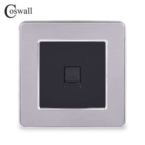 Coswall 1 Gang RJ11 2 Core Telefoon Connector Luxe Grandado