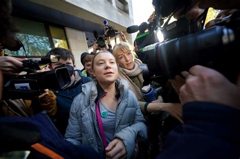 Greta Thunberg Runs Away From Crowds After Pleading Not Guilty To