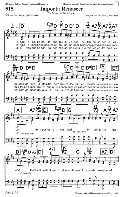 Hinário Adventista do Sétimo Dia Nr 515