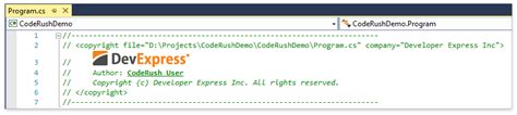 rich comments coderush devexpress documentation