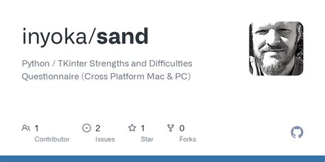 GitHub Inyoka Sand Python TKinter Strengths And Difficulties Questionnaire Cross Platform