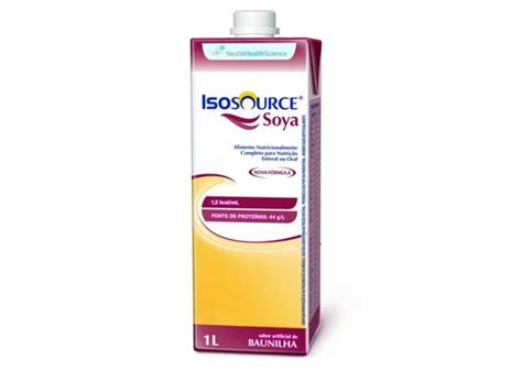ISOSOURCE Soya Nutrição Enteral Sabor Baunilha Kcal mL L em Promoção é no Buscapé