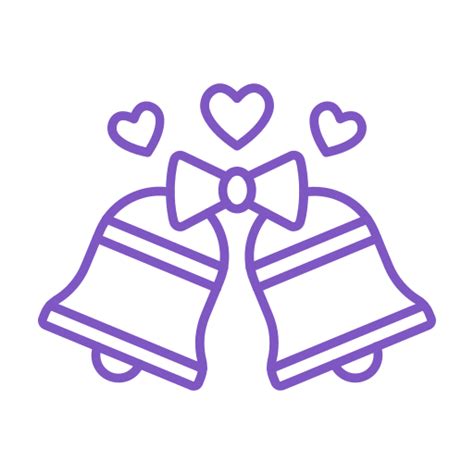 Wedding Bells Generic Color Outline Icon