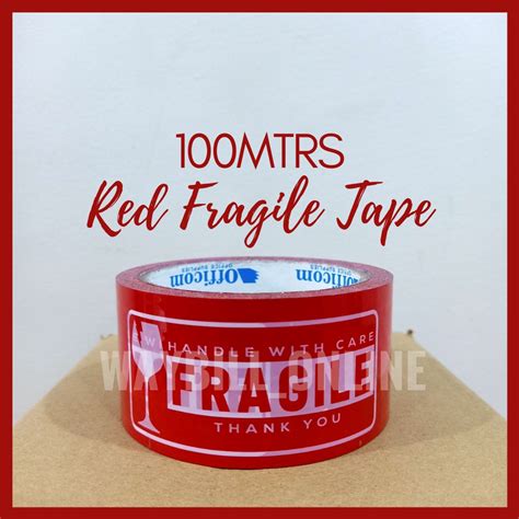 Fragile Tape 200 100 50 Meters Packaging Tape Fragile Packing Tape