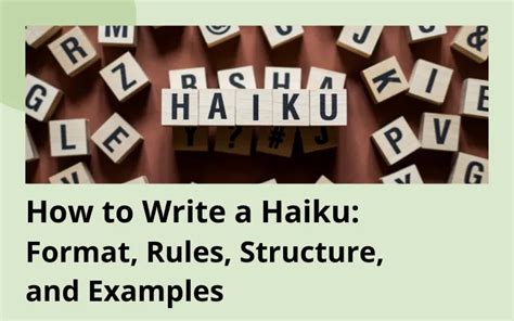 How To Write A Haiku Format Rules Structure And Examples