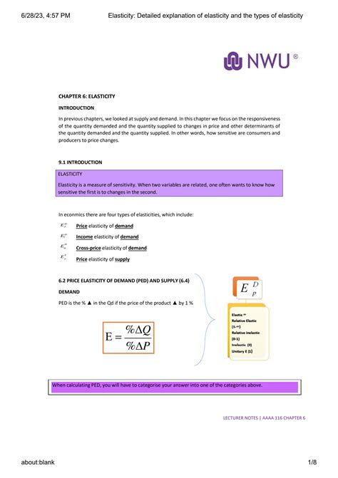 SOLUTION Elasticity Detailed Explanation Of Elasticity And The Types Of Elasticity Studypool