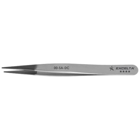Excelta 00 Sa Dc Tweezers Strong Medium Point Straight 4 Star