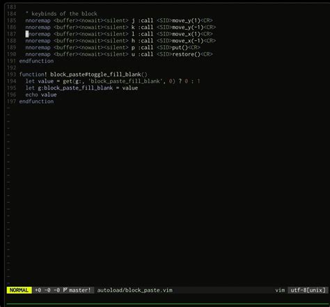 Github Rasukarusannvim Block Paste Neovim Plugin Insert Visual