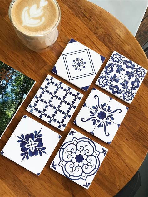 復古花磚 吸水杯墊 A Set 6入各1 設計館 自由取材 Deco Life 其他 Pinkoi