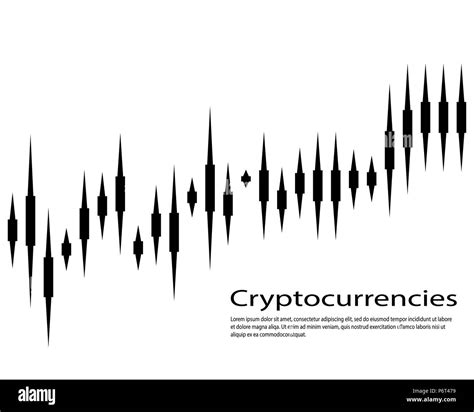Graph Of Cryptocurrency Graphics And Analytics Of Cryptography Vector