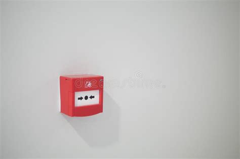Red Fire Alarm Button On Wall Stock Photo Image Of Fire Information 295156254