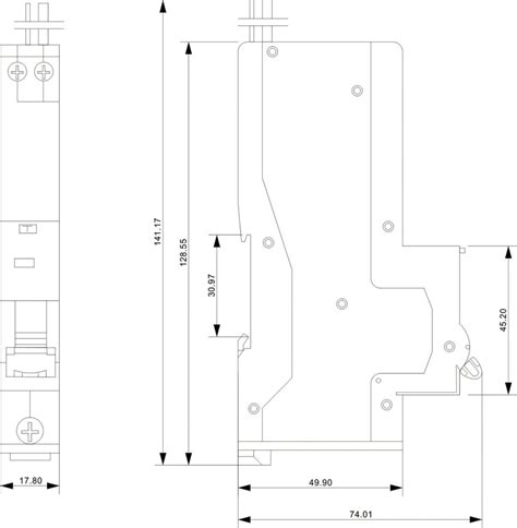 30ma 40a C Type A Rcbo 10ka Curve