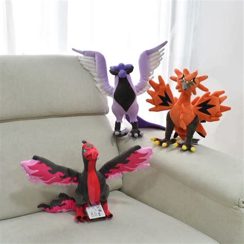 Pokemon Galar Region Plush Zapdos Articuno Moltres Stuffed Doll Kawaii