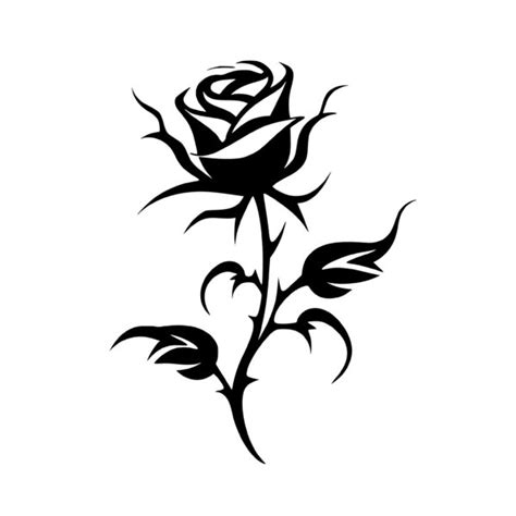 Graceful Rose Svg Instant Download For Cricut Silhouette Laser
