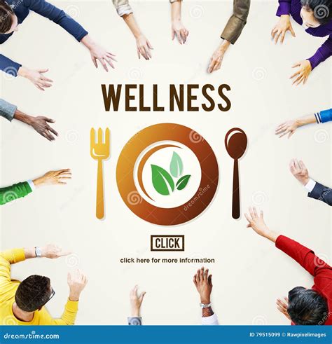 Wellness Wellbeing Health Healthy Lifestyle Concept Stock Illustration