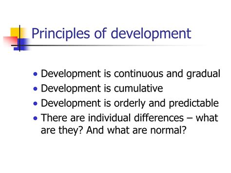 PPT - Principles of Development PowerPoint Presentation, free download ...