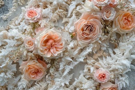 Premium Photo Ivory Passion Cascade White Wallpaper Valentines Day