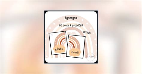 Synonyma Pexeso Učitelnice Synonyma Pexeso Učitelnice