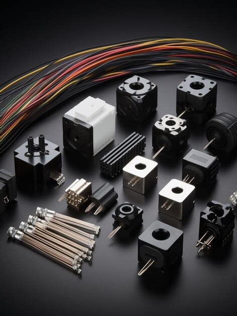 Um Monte De Diferentes Tipos De Componentes Eletrônicos Foto Premium