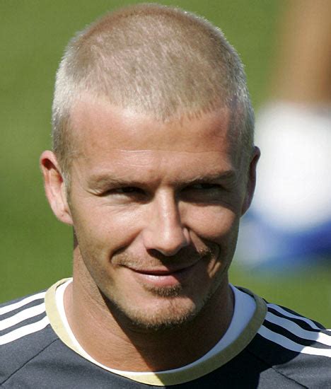 Blond Beckham Shaves His Head Daily Mail Online
